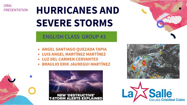 NEW HURRICANES AND SEVERE STORMS
