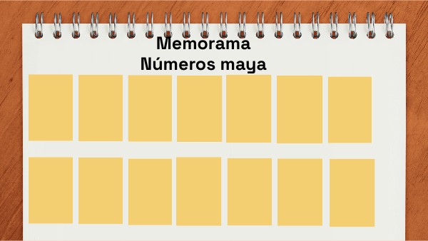 Memorama Números maya | Genially