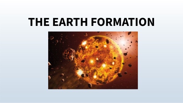 THE EARTH FORMATION