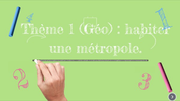 6è les métropoles et leurs habitants | Genially