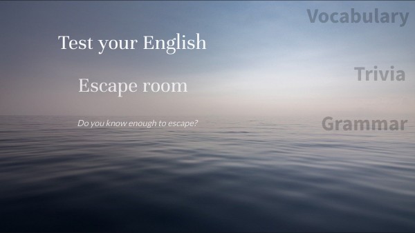Test your English escape room | Genially