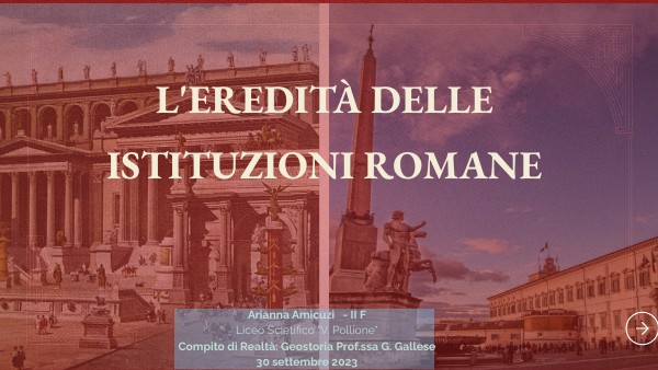L'Eredità delle Istituzioni Romane | Genially