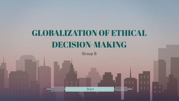 ETHICS PRESENTATION