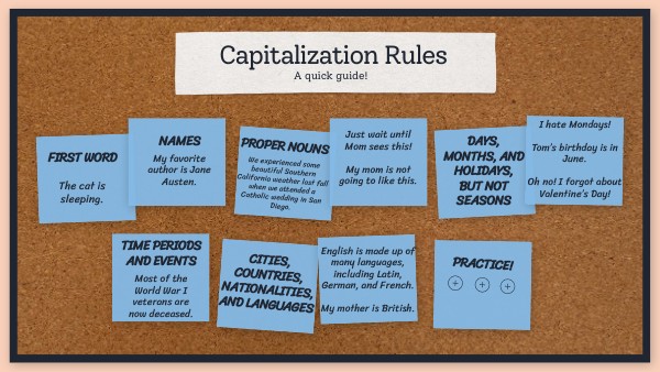 Capitalization Rules