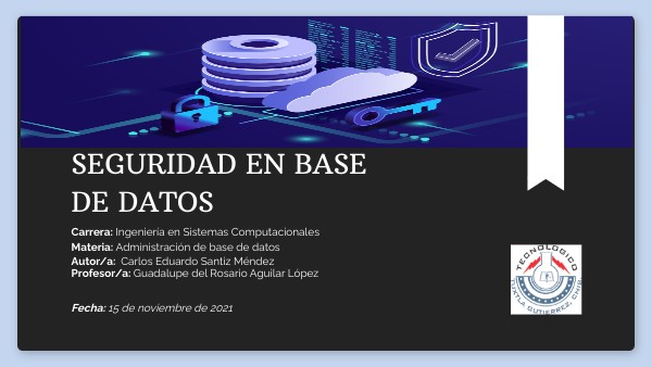 Seguridad en base de datos | Genially