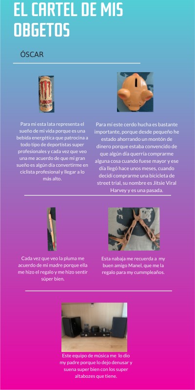 Mis obgetos, castellano