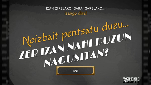 Zer izan nahi duzu nagusitan?