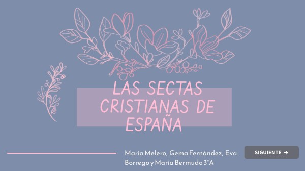 Sectas De España Genially
