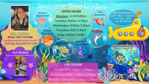 Rickels Announcement Page