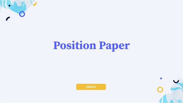 Position paper práctica | Genially