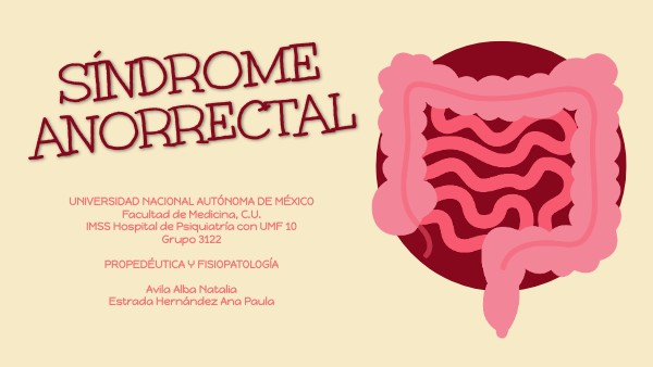 Síndrome anorrectal | Genially