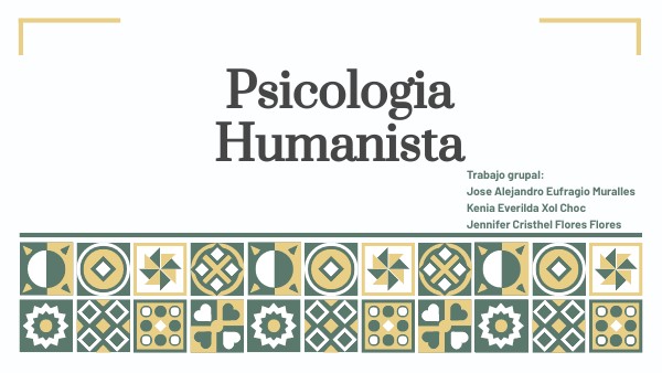 PRESENTACION TEMA PSICOLOGIA HUMANISTA | Genially