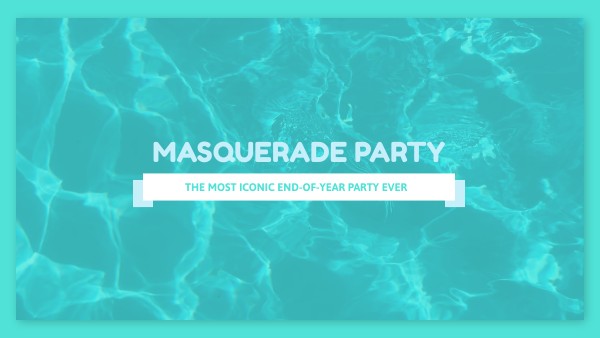 Masquerade party slide