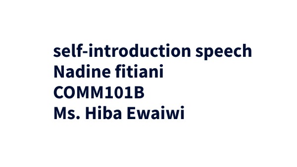 self-introduction | Genially