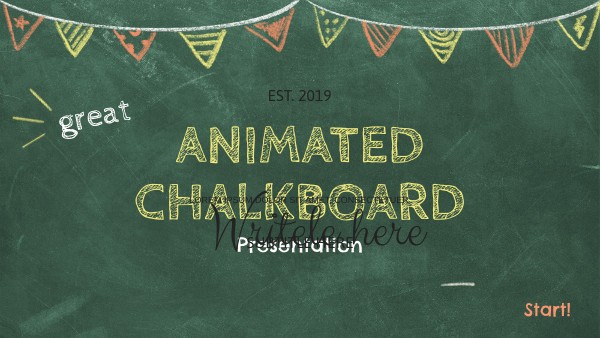 ANIMATED CHALKBOARD PRESENTATION | Genially