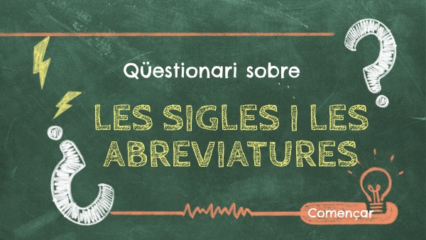 Sigles i abreviatures | Genially