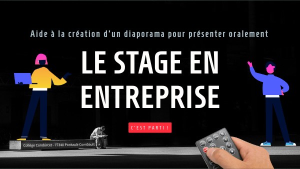 Aide création diaporama oral de stage | Genially