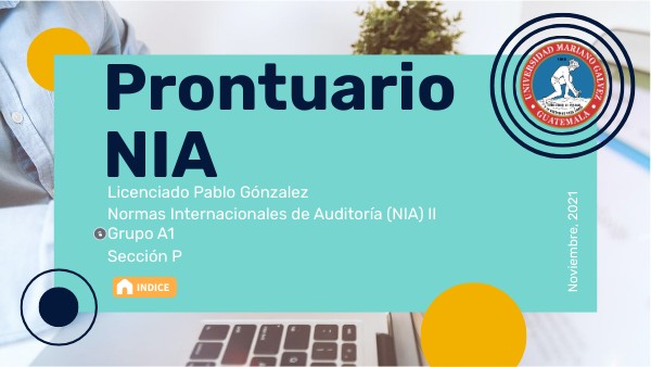 Prontuario NIA - NIA II -GRUPO A-1 - SECCIÓN P | Genially