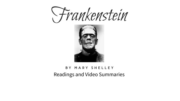 Frankenstein Readings and Video Summaries | Genially