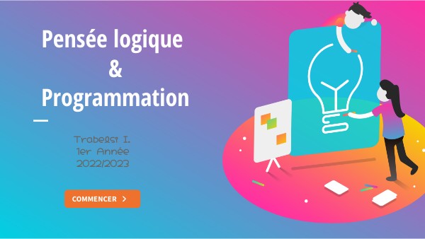 programmation 1ere année | Genially
