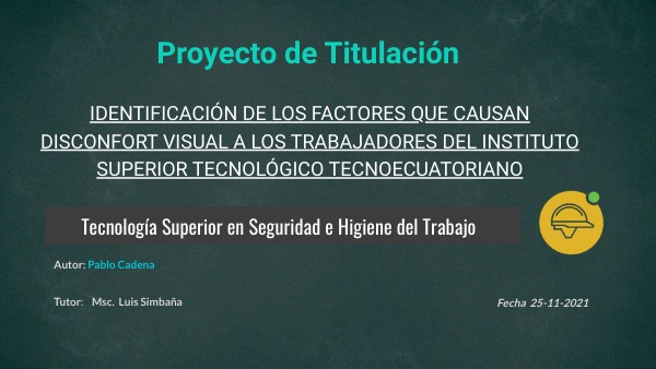Proyecto titulación | Genially