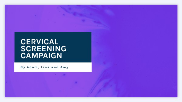 Cervical Screening Presentation | Genially