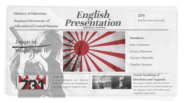 English Exam - Japan in WW2