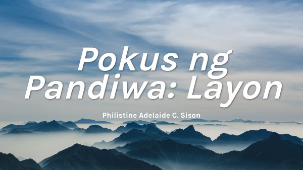 Pokus ng Pandiwa: Layon | Genially