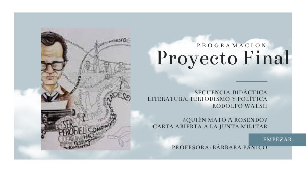 PROGRAMACIÓN PROYECTO FINAL | Genially