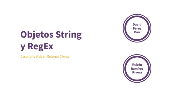 String y RegEx