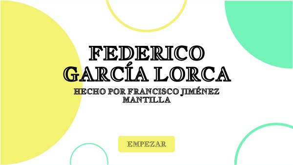 FEDERICO GARCÍA LORCA