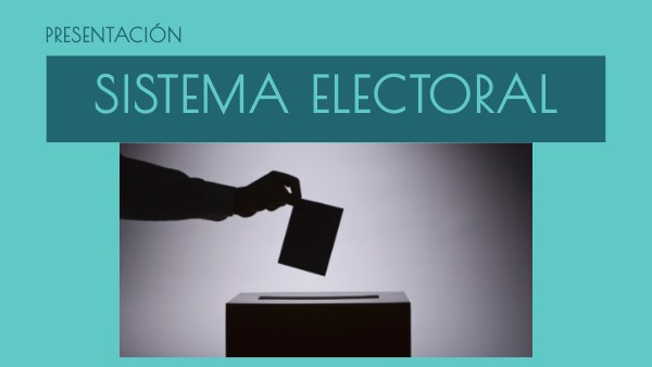 sistemas electorales | Genially