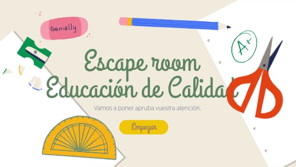 ESCAPE ROOM EDUCACIÓN DE CALIDAD