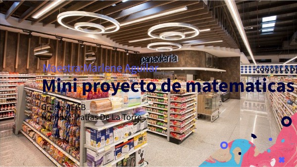 Mini proyecto de matemáticas | Genially