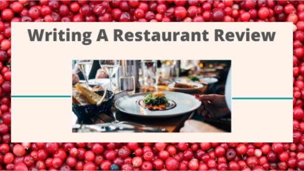 A RESTAURANT REVIEW | Genially