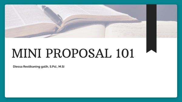 Mini proposal 101