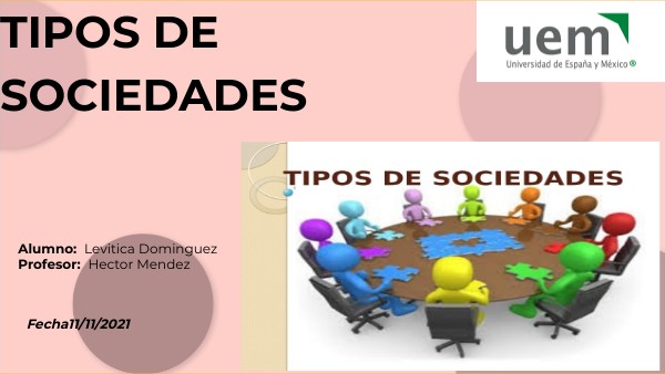 Tipos de sociedades | Genially