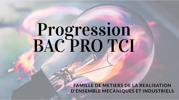 PROGRESSION BAC BRO TCI | Genially
