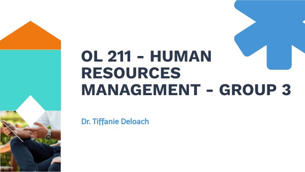 REPORT HUMAN RESOURCES | Genially