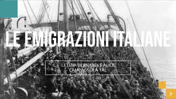 le emigrazioni italiane | Genially