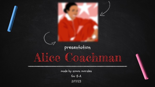 presentation of Alice Coachman