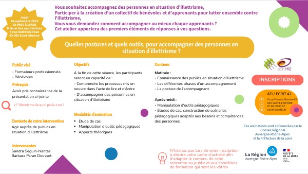 Atelier Illettrisme - ECRIT 42_AGIR abcd