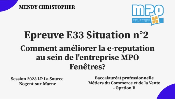 e33 situation 2 | Genially