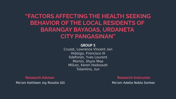 Research Presentation | Genially