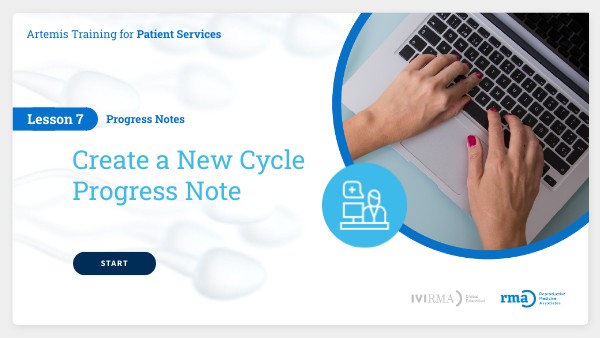 Lesson 6c Create a New Cycle Progress Note