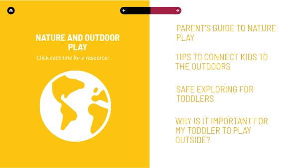 nature and outdoor play | Genially