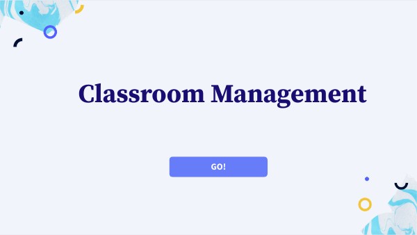 Classroom Management | Genially