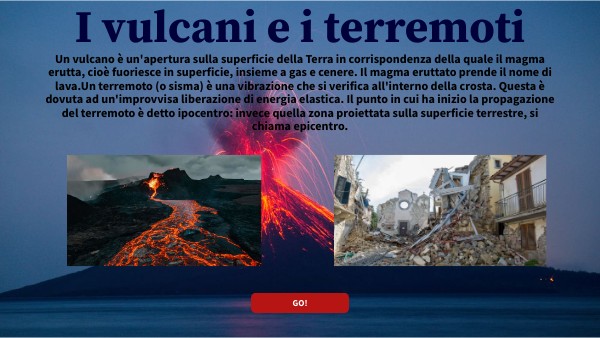 Presentazione sui Vulcani e sui Terremoti | Genially
