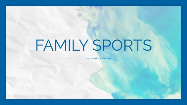Family sports | Genially