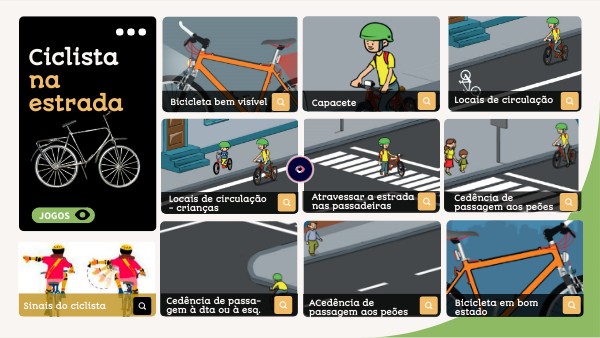 Ciclista na estrada | Genially